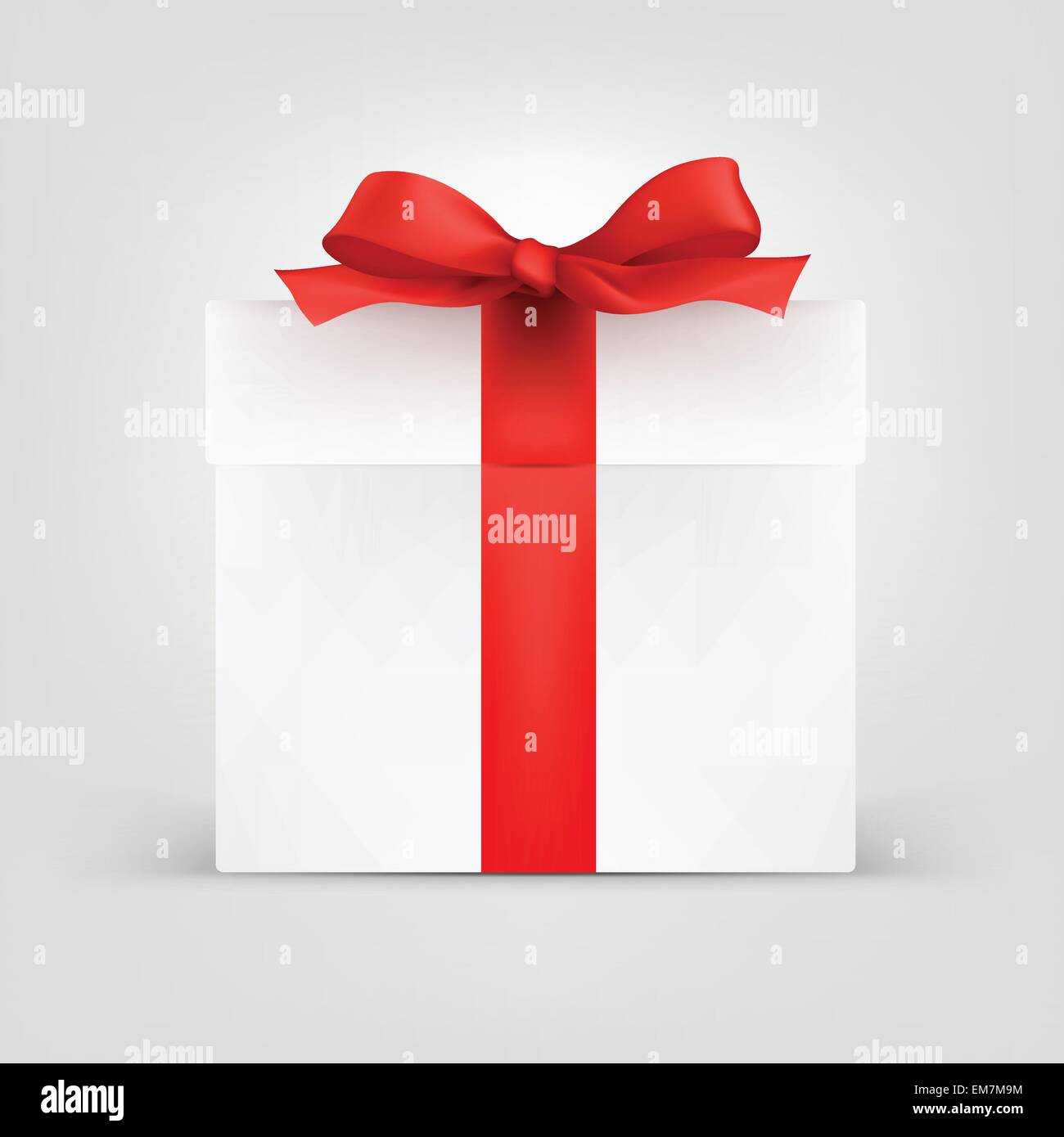 Silver gift box ribbon Stock Vector Images - Alamy