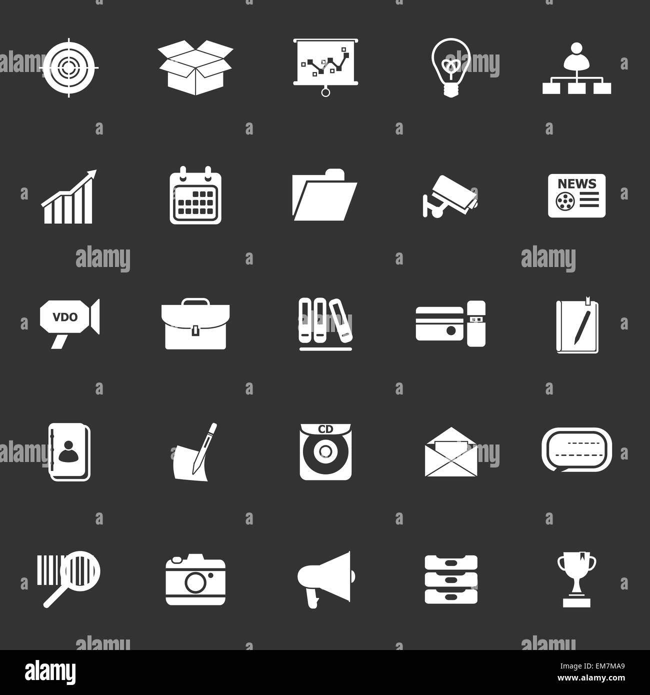 Digital presentation information on screen Black and White Stock Photos & Images - Alamy