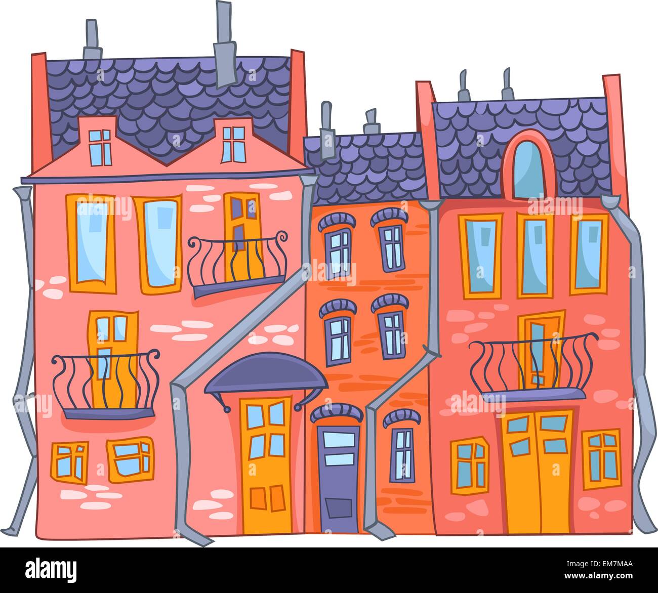 Cartoon house isolated hi-res stock photography and images - Alamy