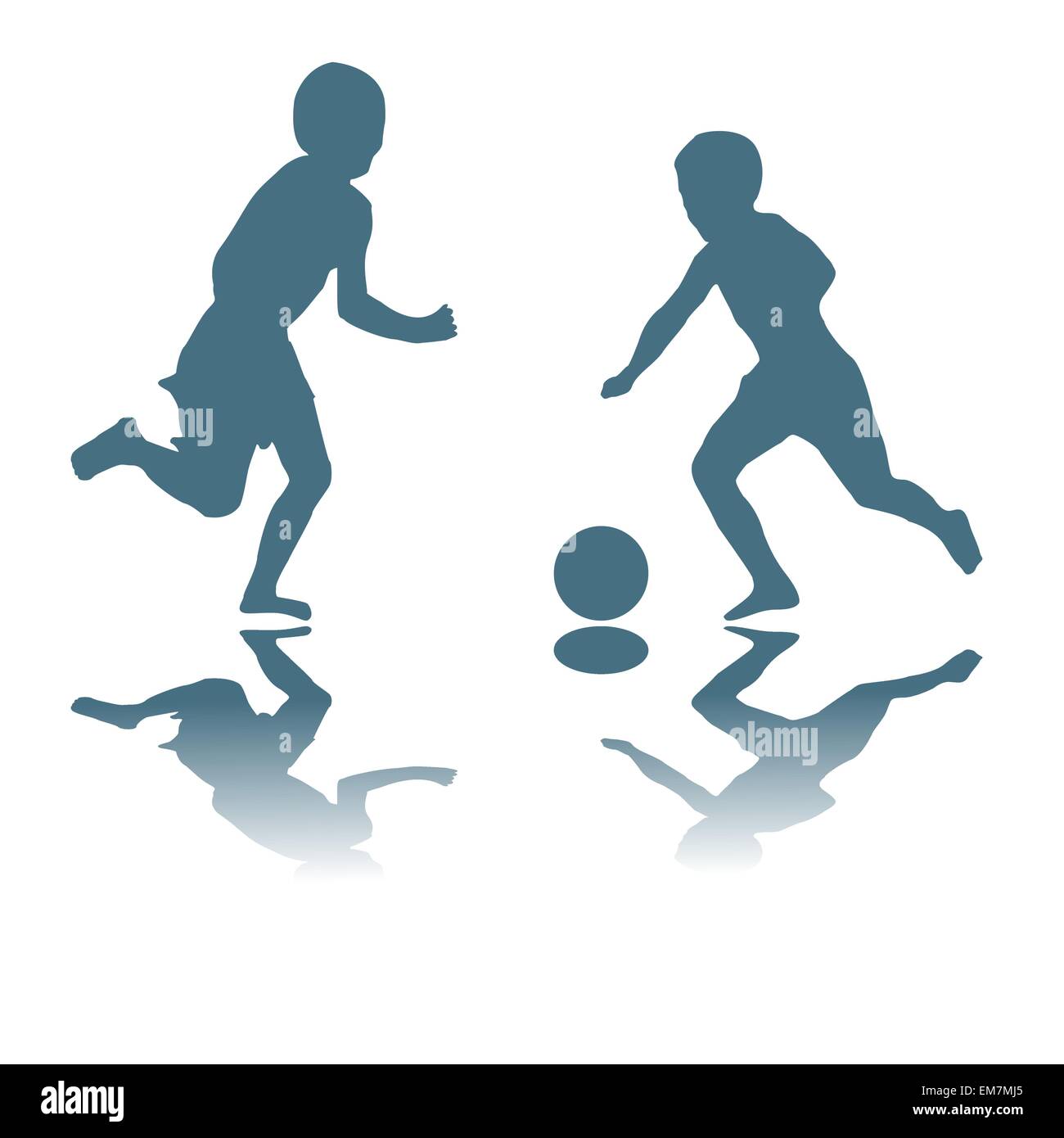 kids playing soccer Stock Vector Image & Art - Alamy