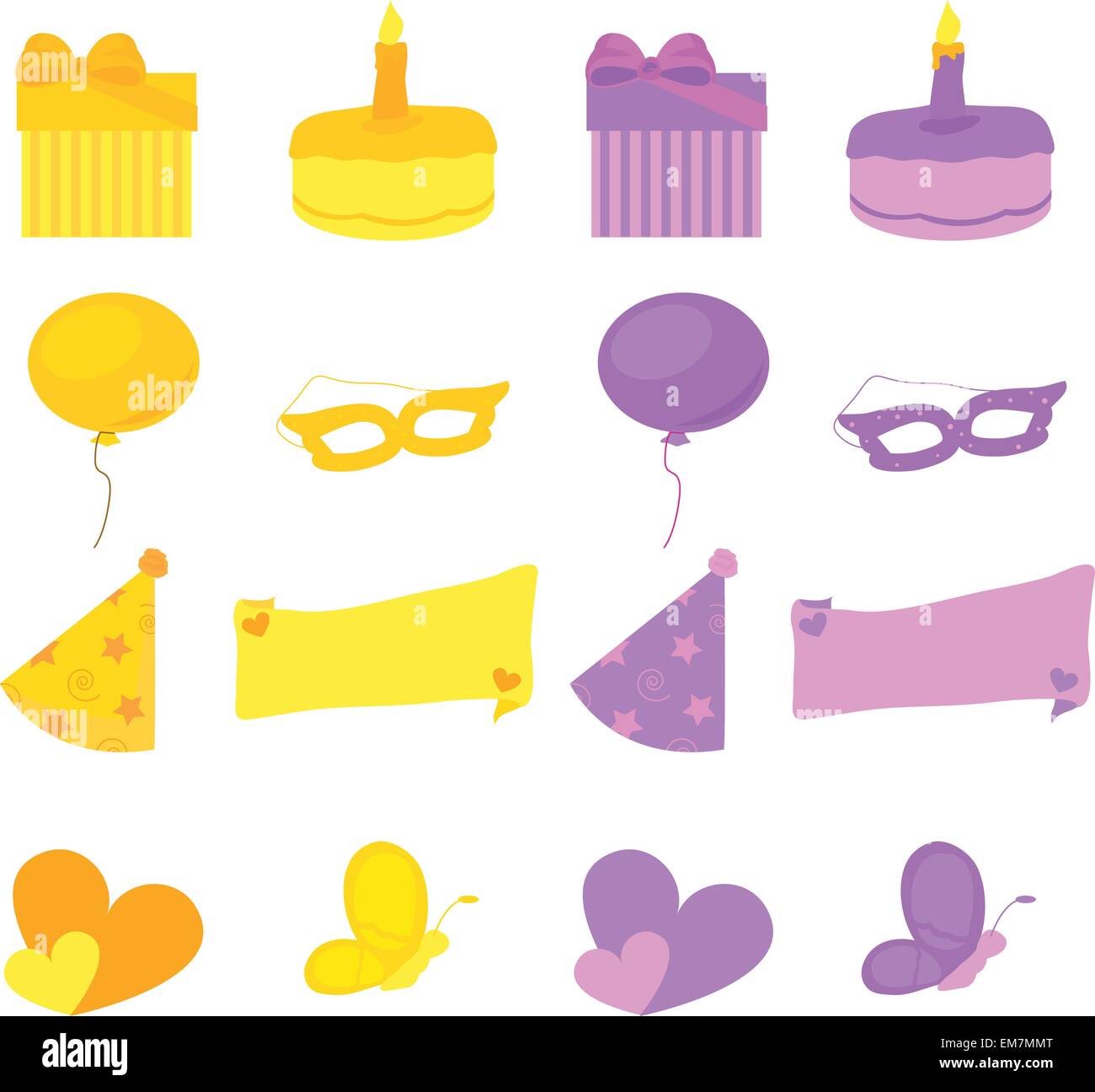 Party food artwork hi-res stock photography and images - Alamy