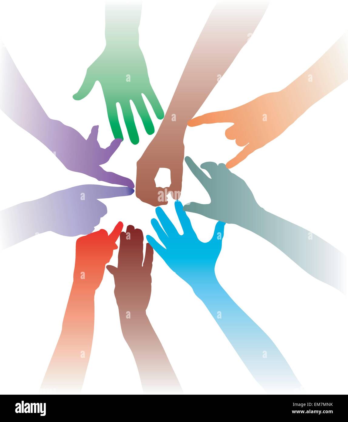 Together, hand in hand Stock Vector Image & Art - Alamy
