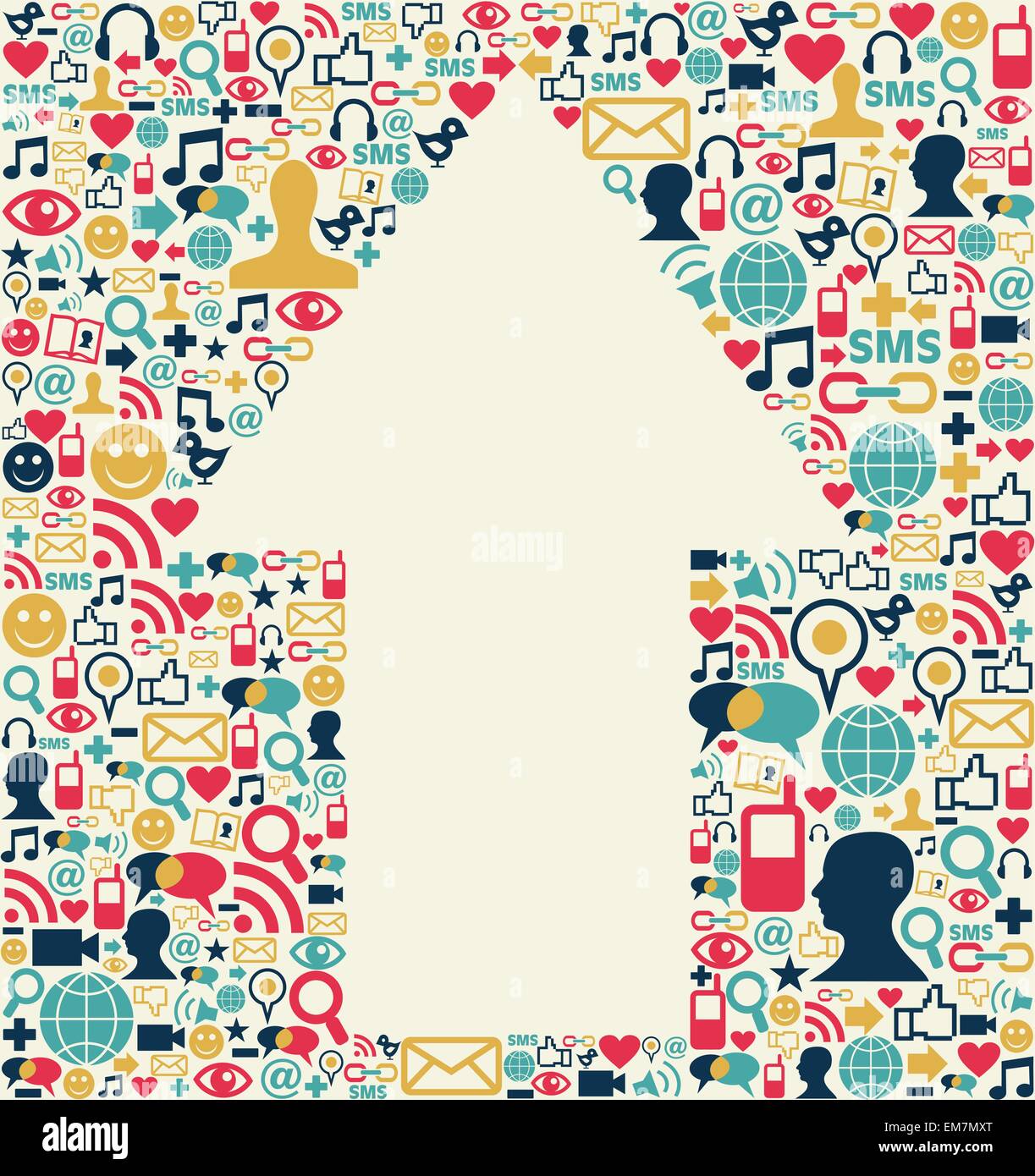 Social media arrow texture Stock Vector Image & Art - Alamy