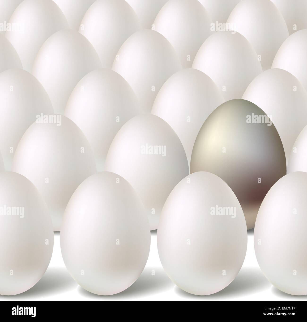Silver vector egg concept Stock Vector Image & Art - Alamy