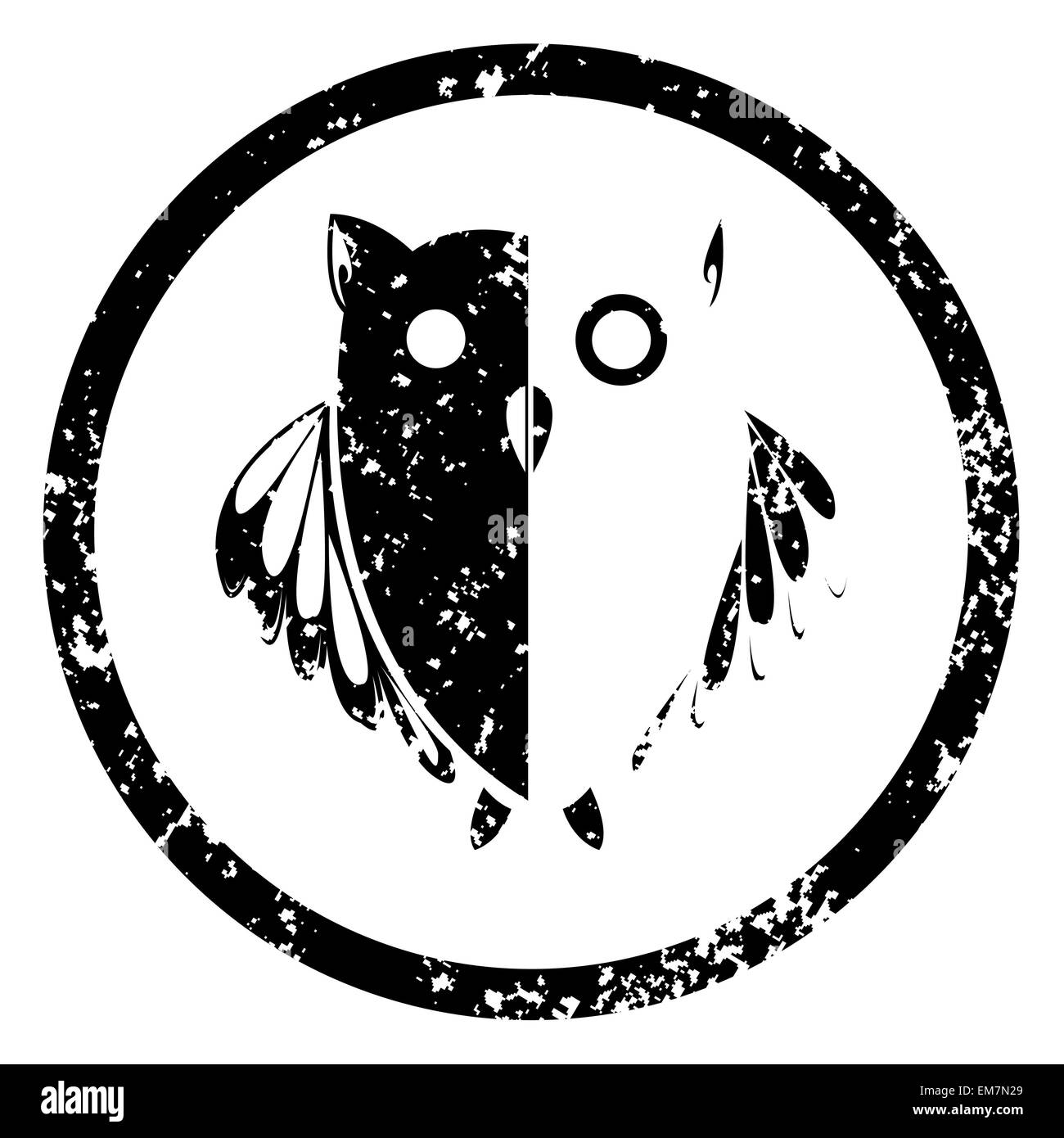 Owl communication Stock Vector Images - Alamy