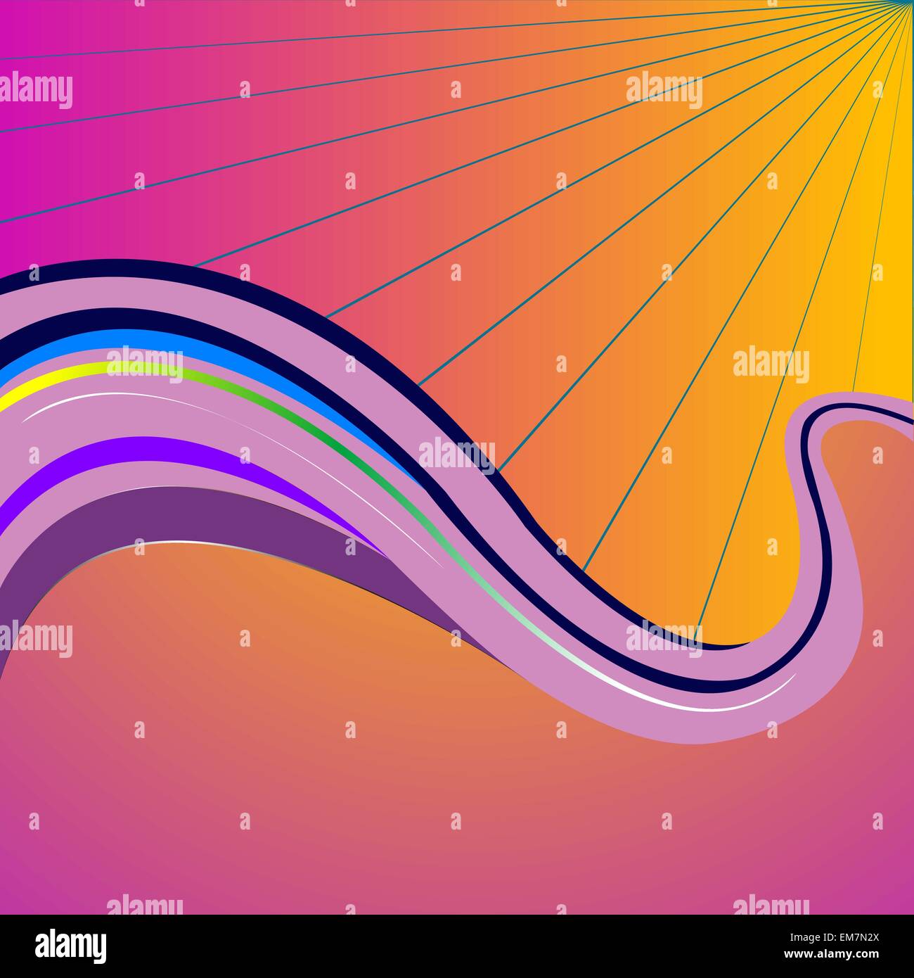 purple waves vector Stock Vector Image & Art - Alamy