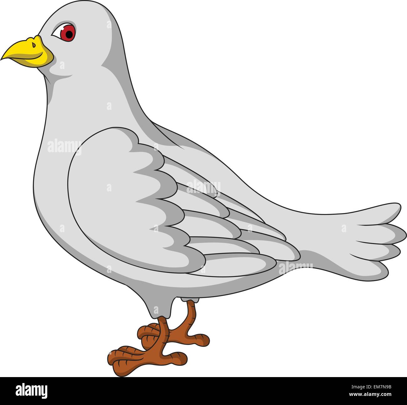 white dove cartoon Stock Vector Image & Art - Alamy