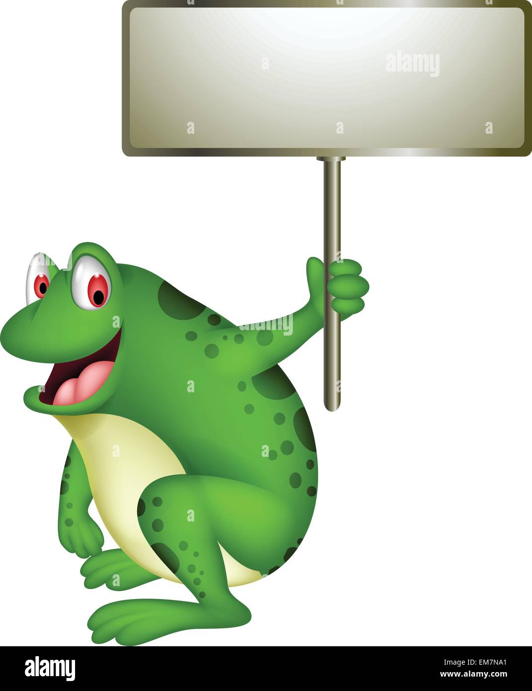 Cartoon cute frog illustration hi-res stock photography and images - Alamy