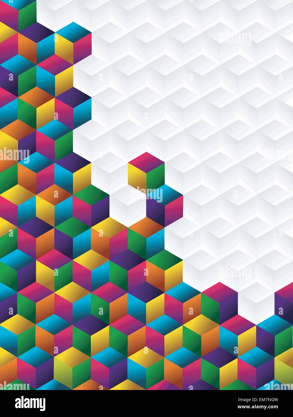 colorful cubes panel Stock Vector Image & Art - Alamy