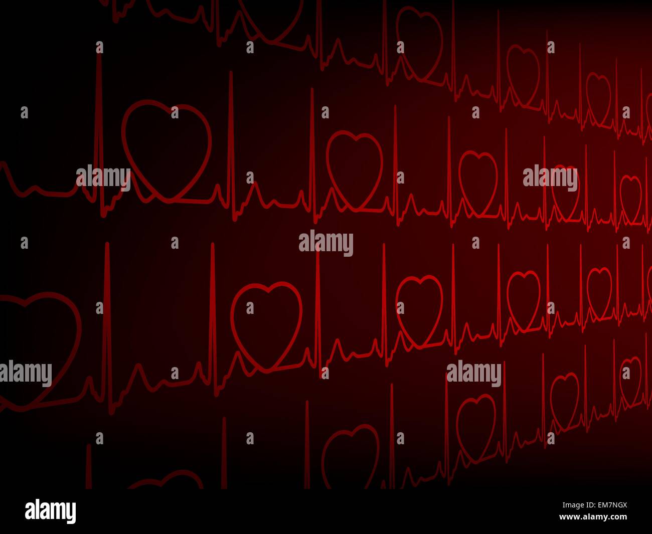 Single trace ekg Stock Vector Images - Alamy