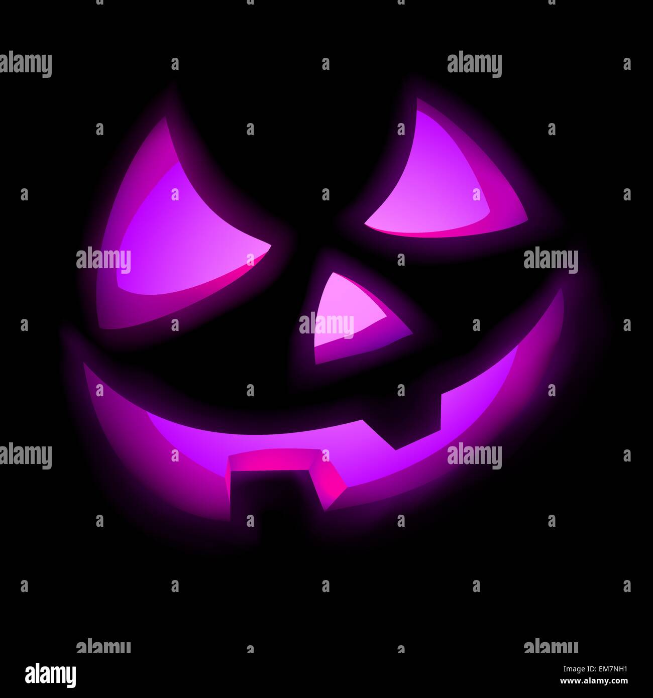 Scary carved pumpkin on Stock Vector Images - Alamy