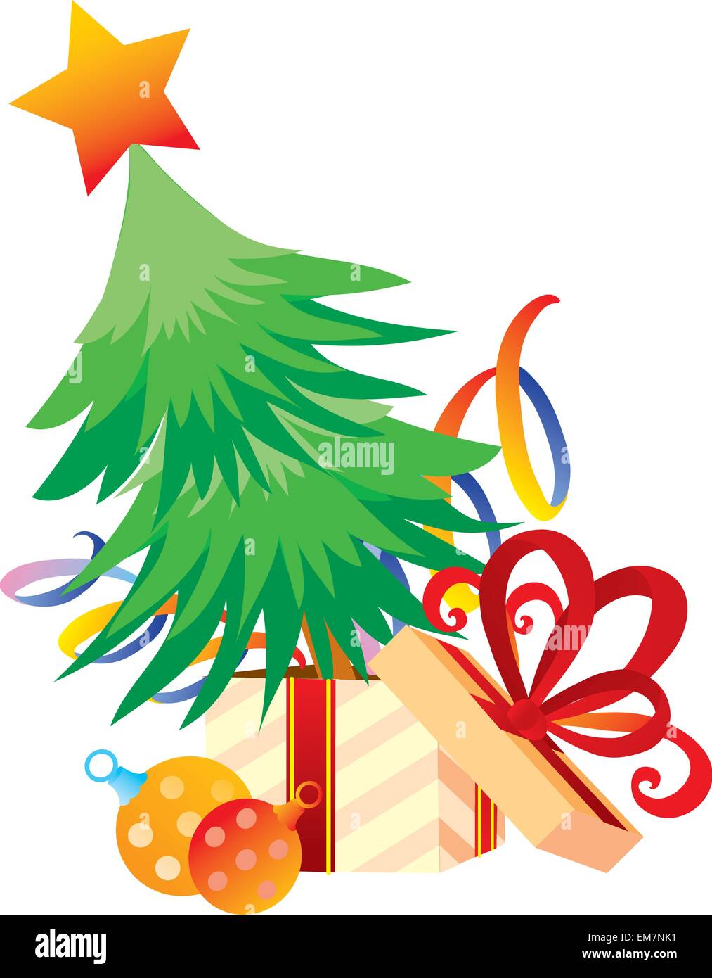 Christmas craft gift box Cut Out Stock Images & Pictures - Alamy