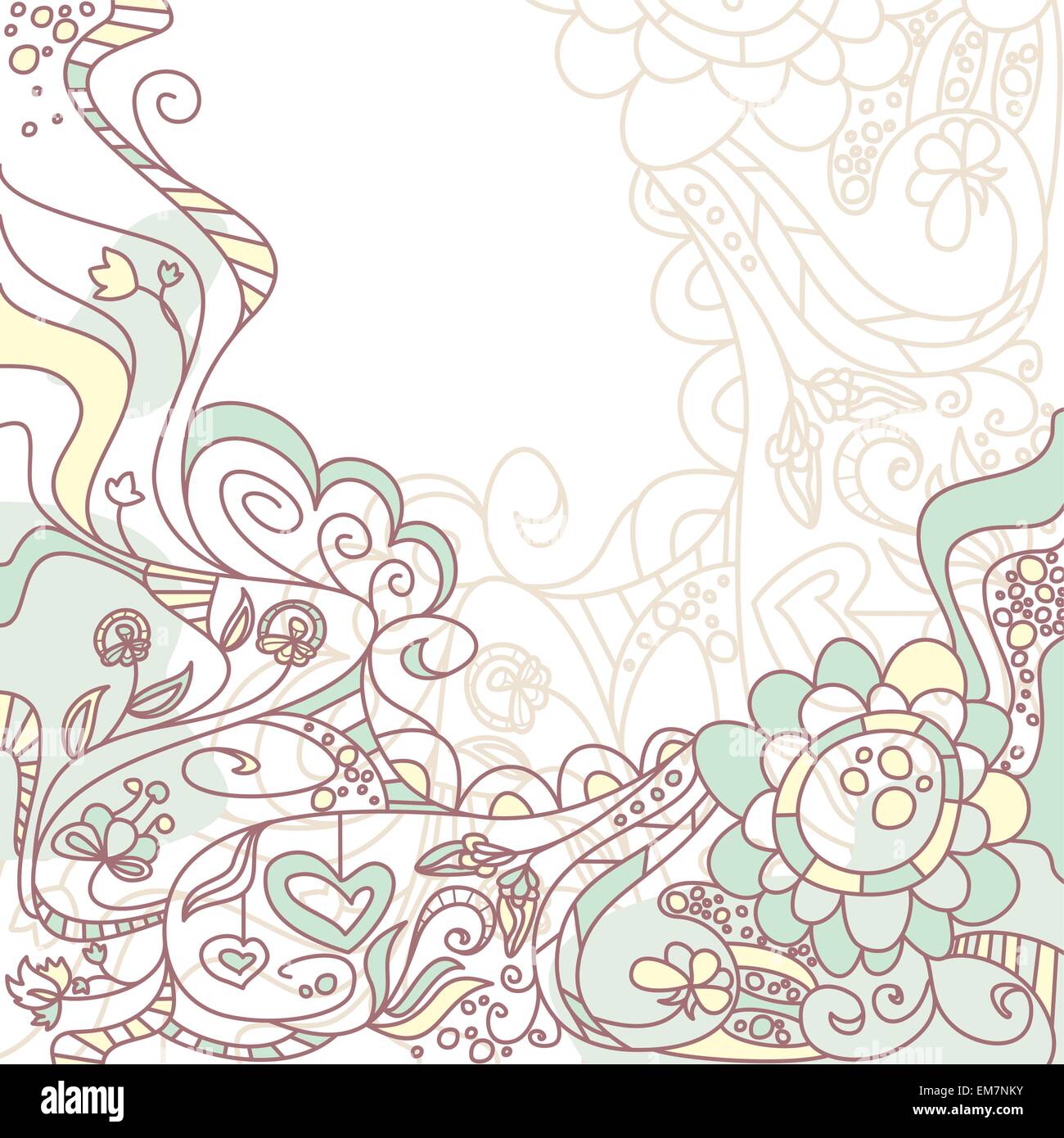 Baby flowers pink abstract Stock Vector Images - Alamy