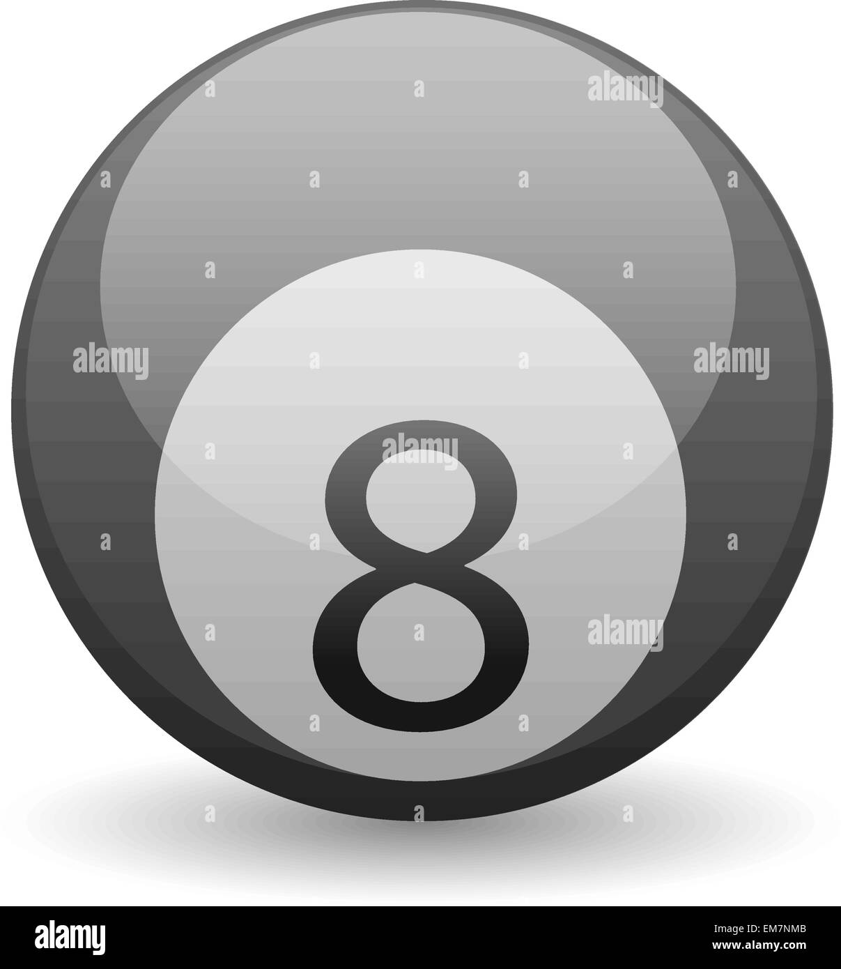 Vector illustration of a billiard ball Stock Vector Image & Art - Alamy