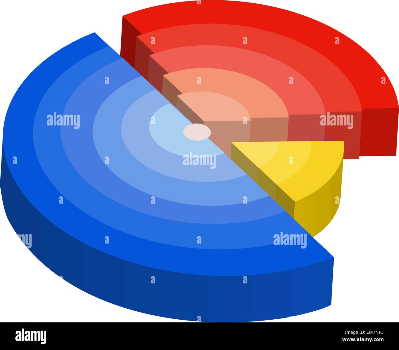 Vector illustration of radial diagram Stock Vector Image & Art - Alamy