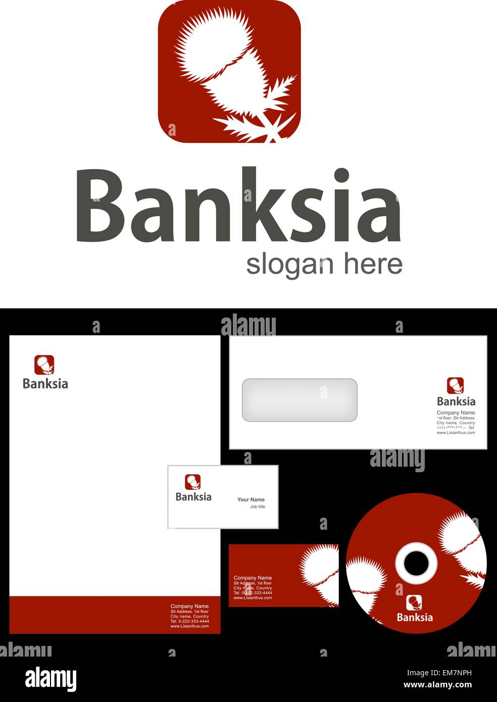 Banksia logo design Stock Vector Images - Alamy