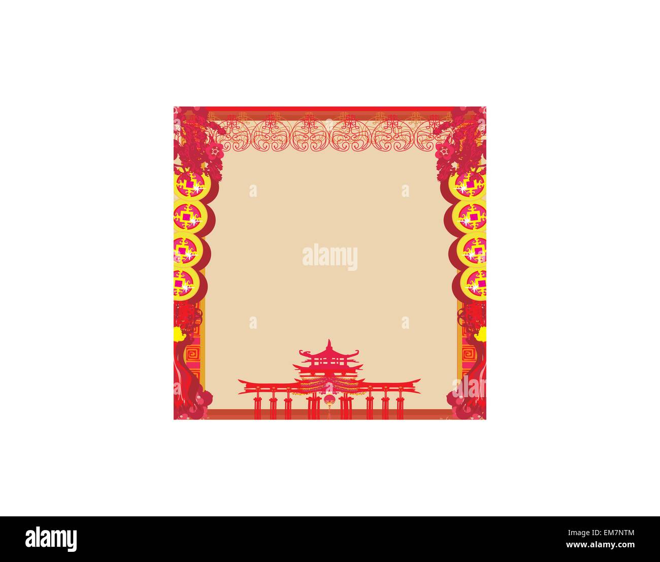 Mid-Autumn Festival for Chinese New Year - frame Stock Vector Image ...