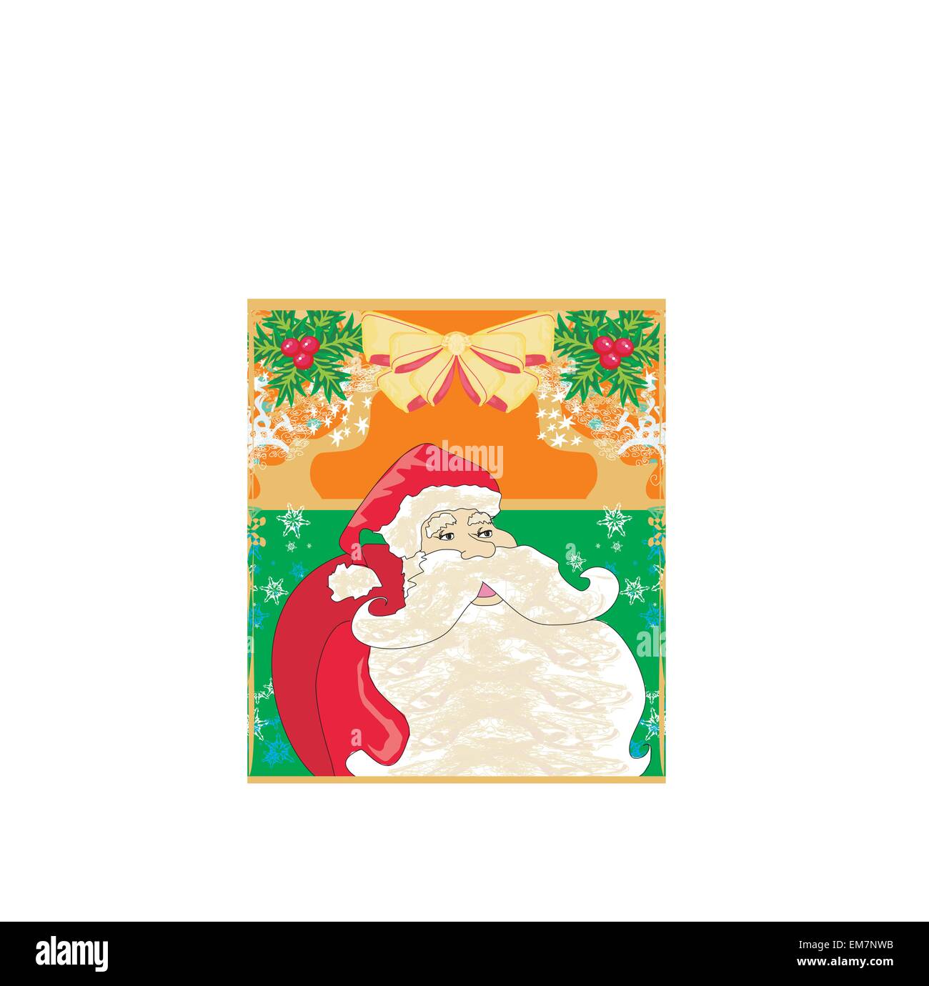 Stylized santa claus hi-res stock photography and images - Alamy