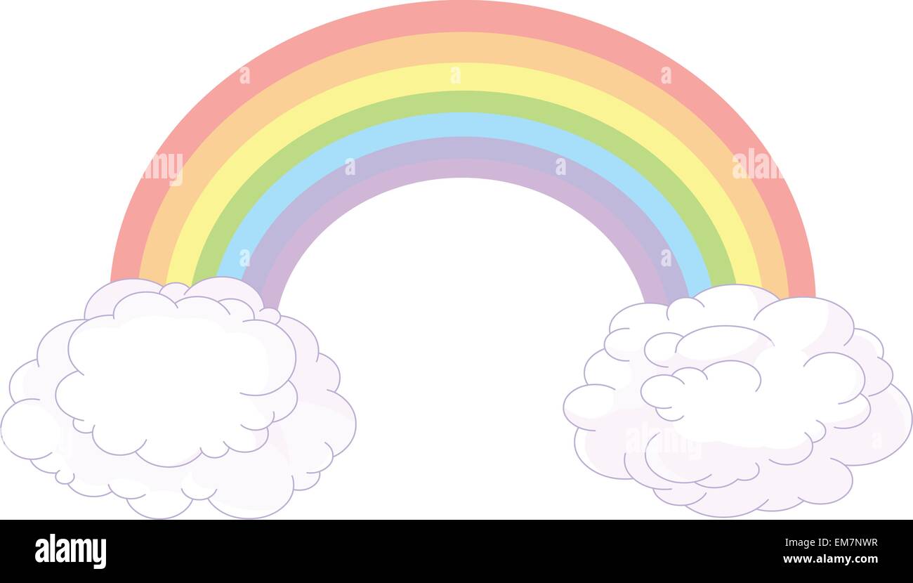Rainbow pastel vector Stock Vector Images - Alamy