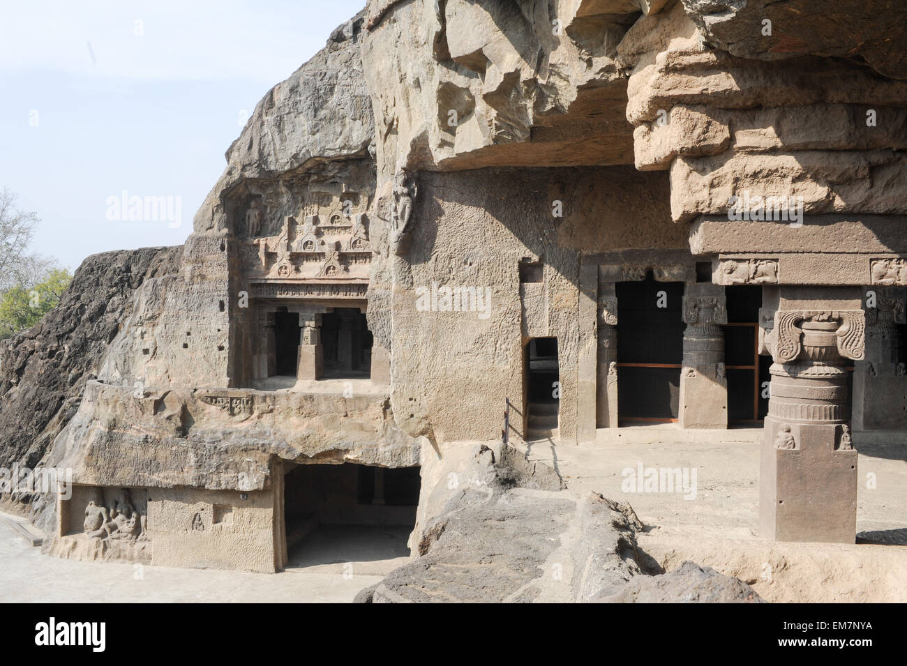 Ellora caves near Aurangabad, Maharashtra state in India Stock Photo ...