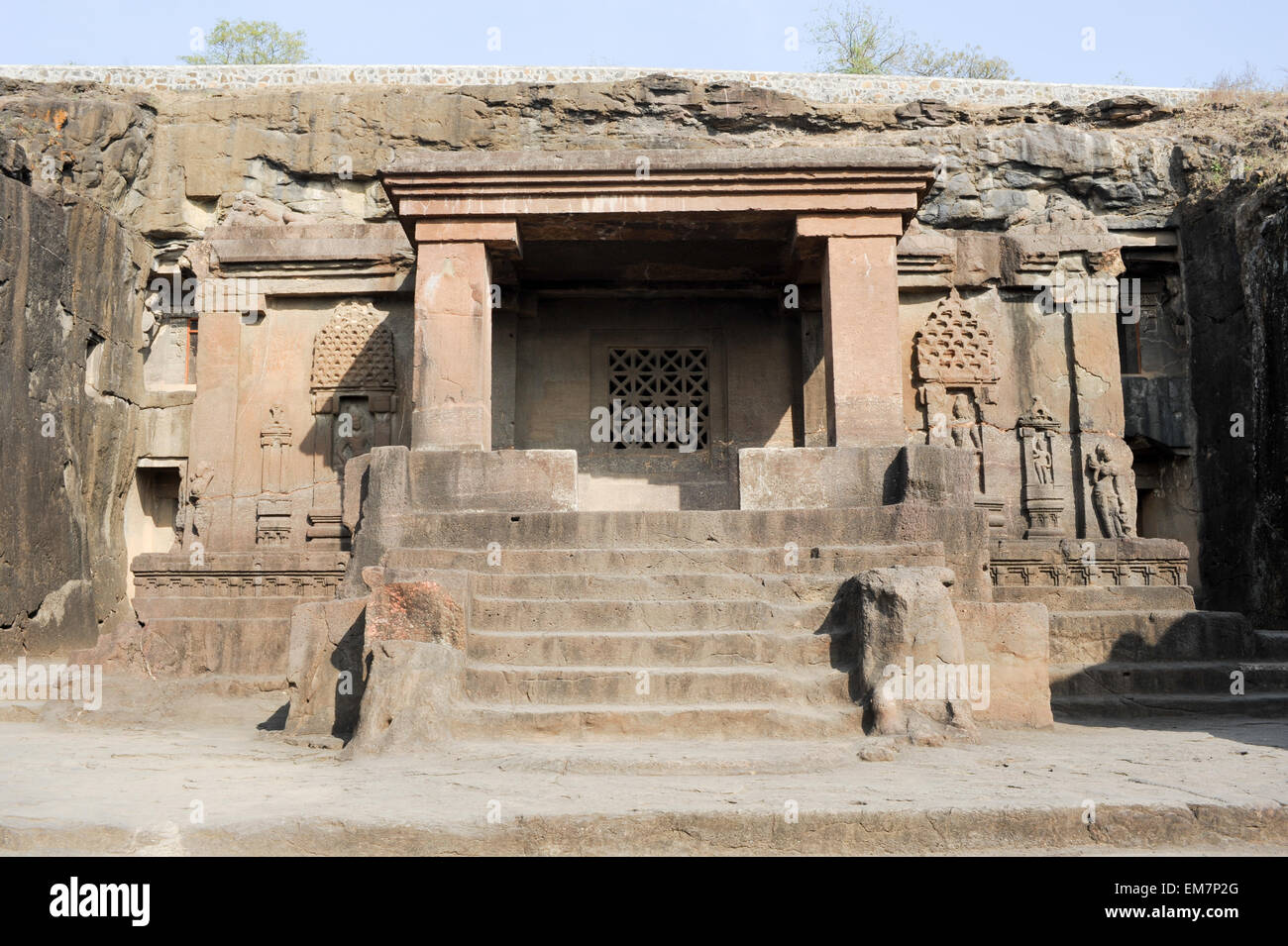 Ellora caves near Aurangabad, Maharashtra state in India Stock Photo ...