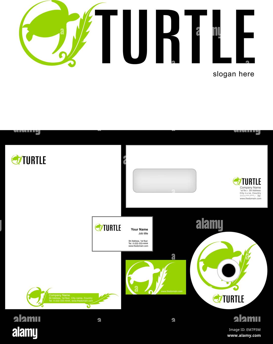 Turtle logo hi-res stock photography and images - Alamy