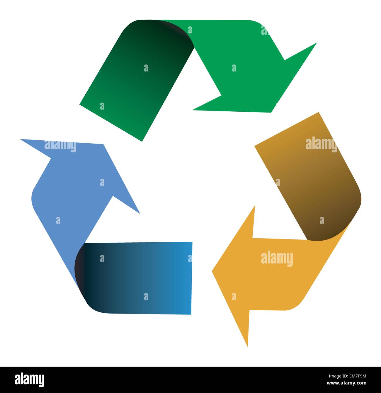 Recycling colors arrows Stock Vector Image & Art - Alamy