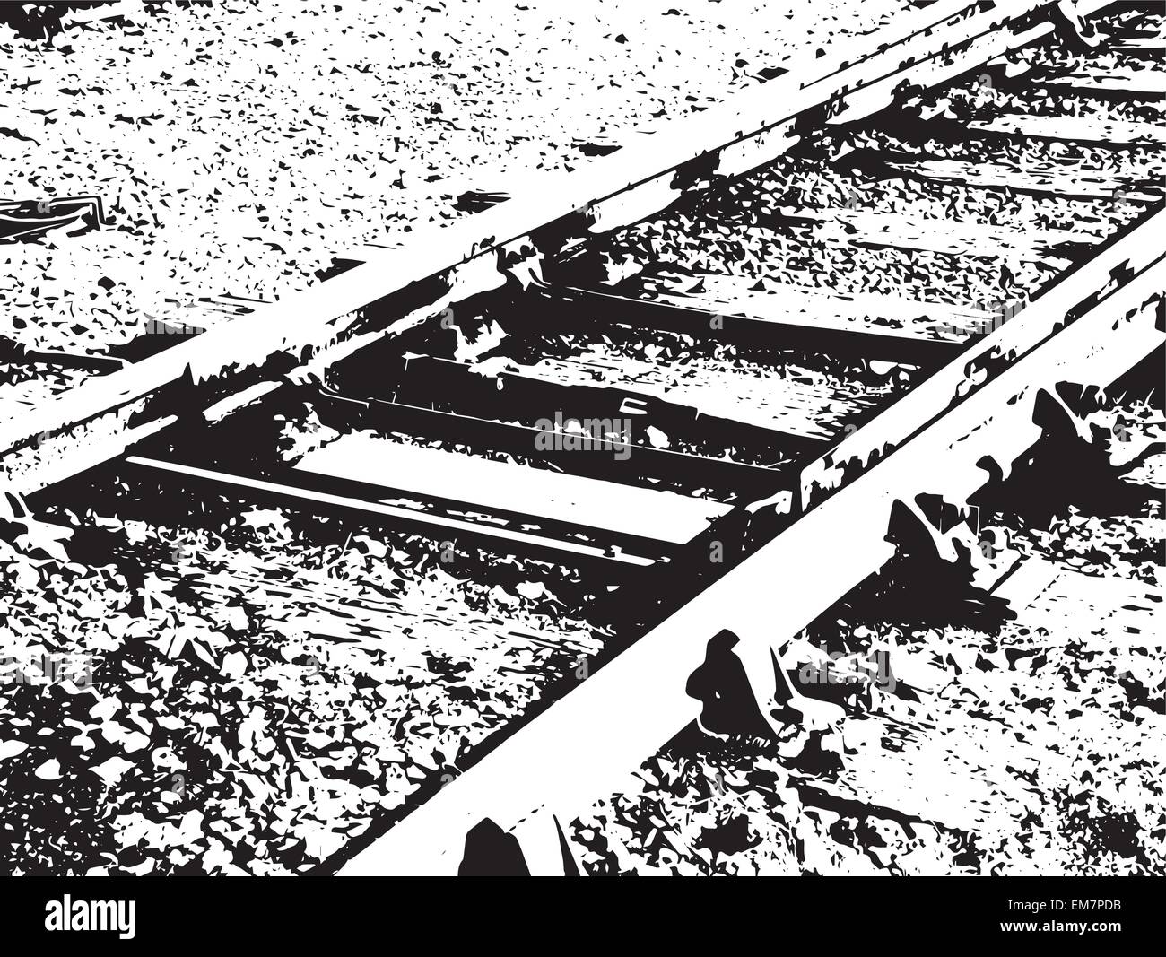 Rail line drawing hi-res stock photography and images - Alamy