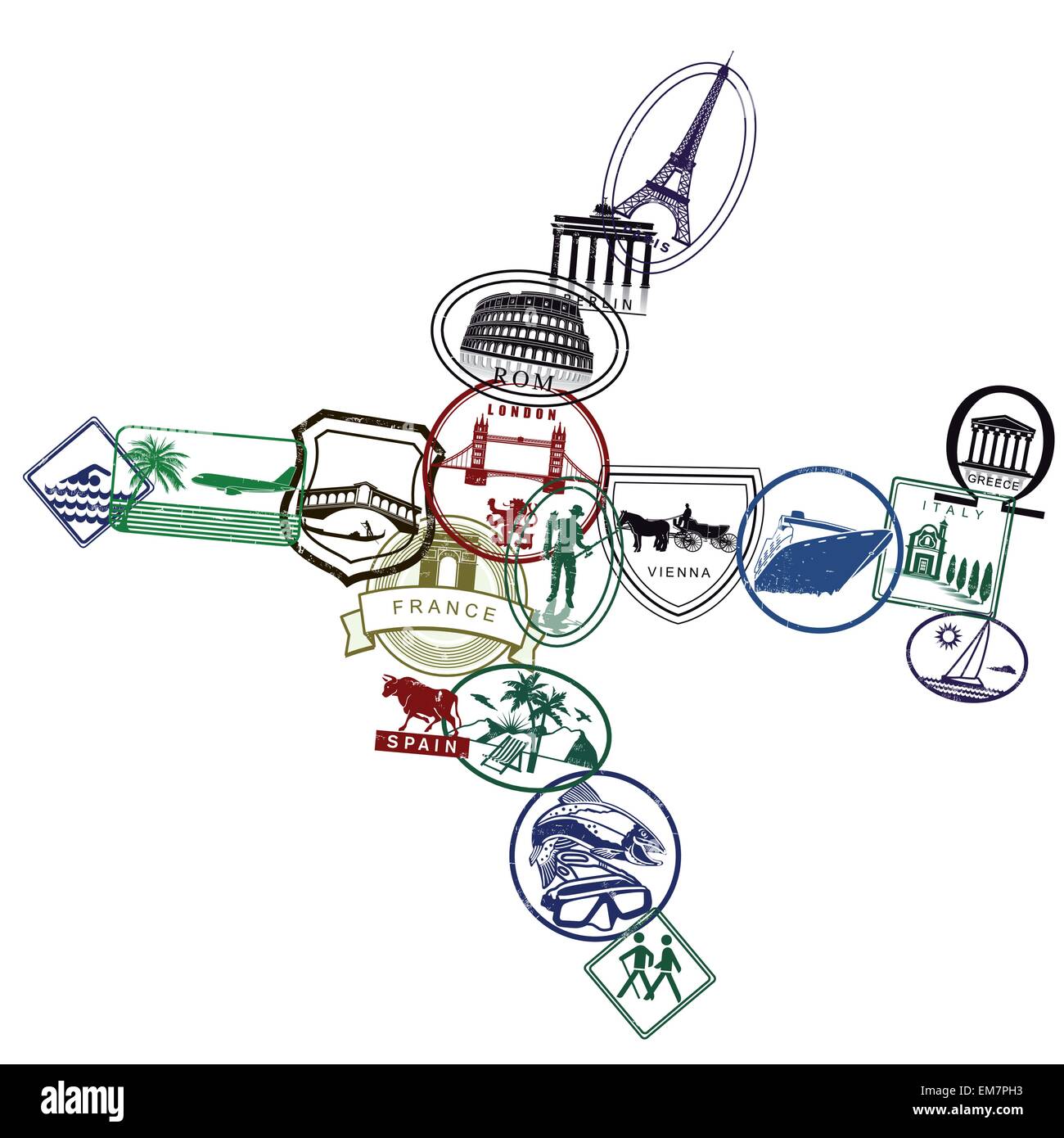 Venice stamp hi-res stock photography and images - Alamy