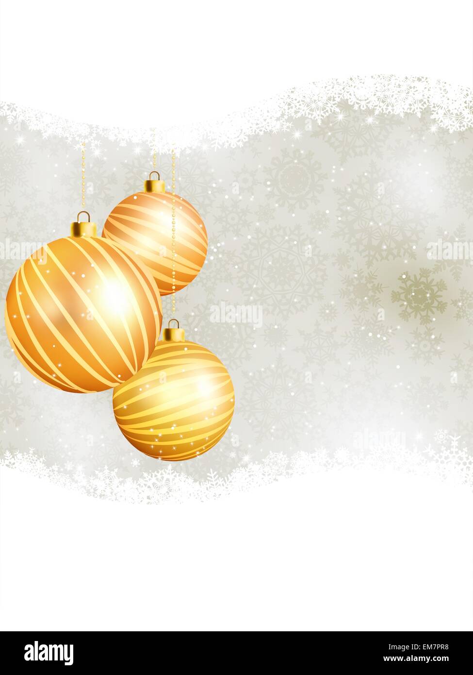 Beautiful christmas gold silver hi-res stock photography and images - Alamy