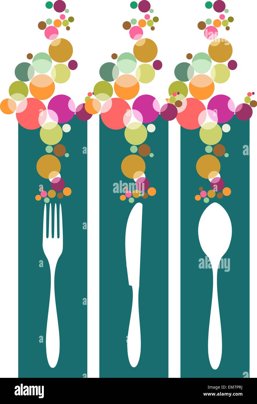 Cutlery contemporary pattern illustration Stock Vector Image & Art - Alamy