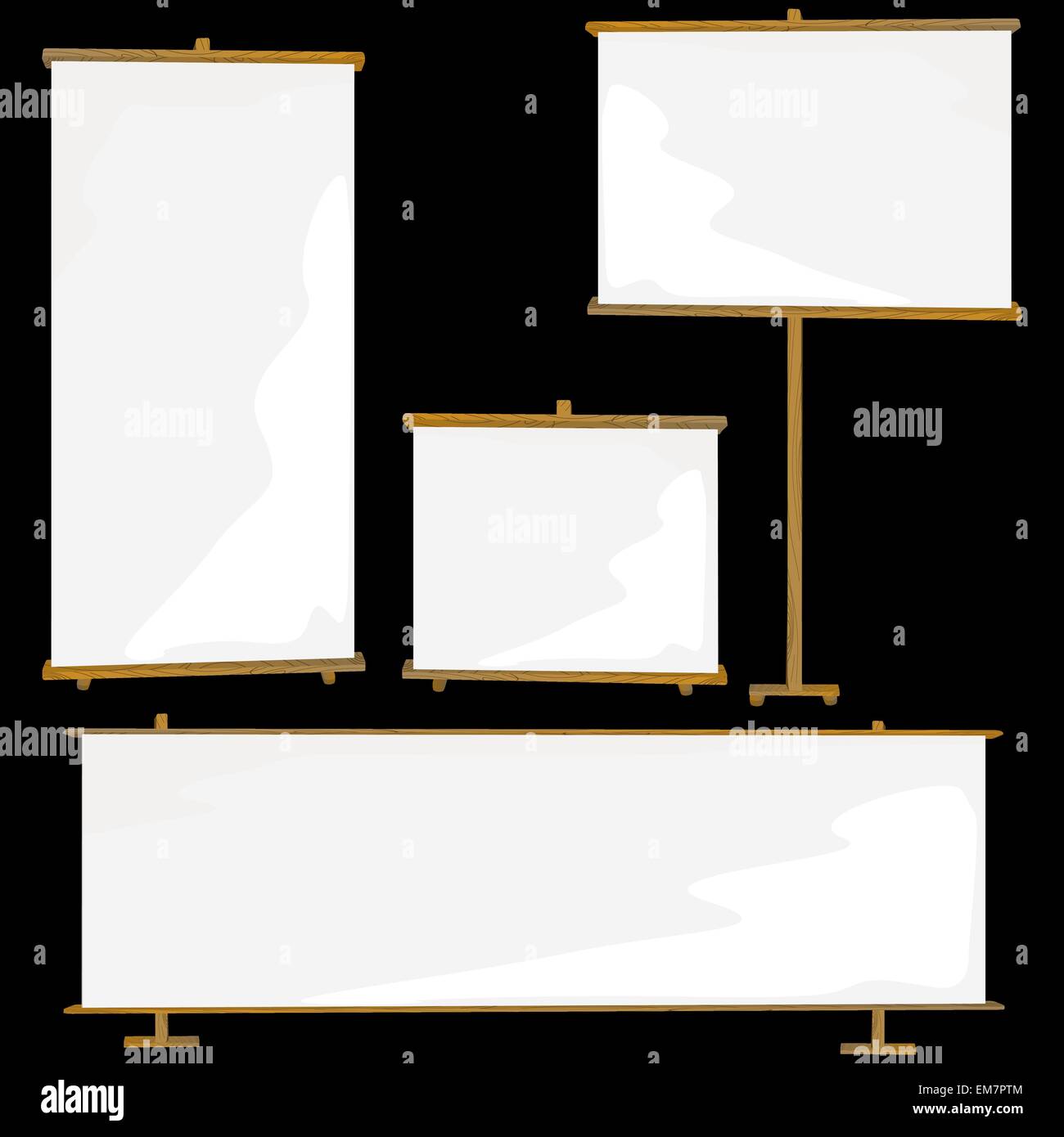 Roll up advertising banners Stock Vector Images - Alamy