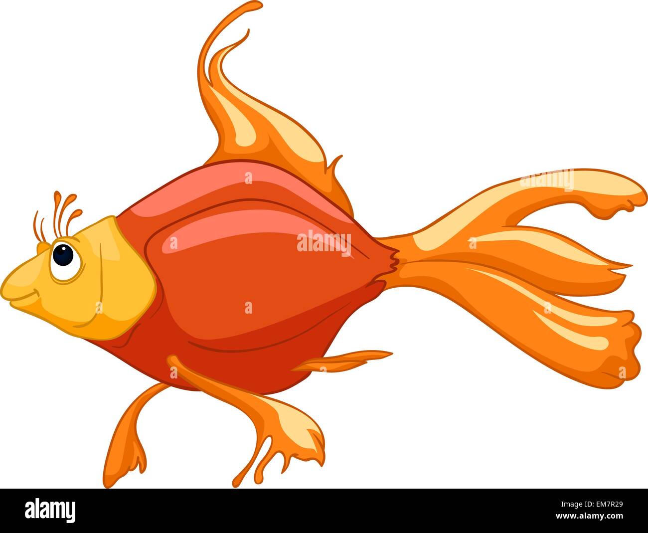 Cartoon Character Fish Stock Vector Image & Art - Alamy