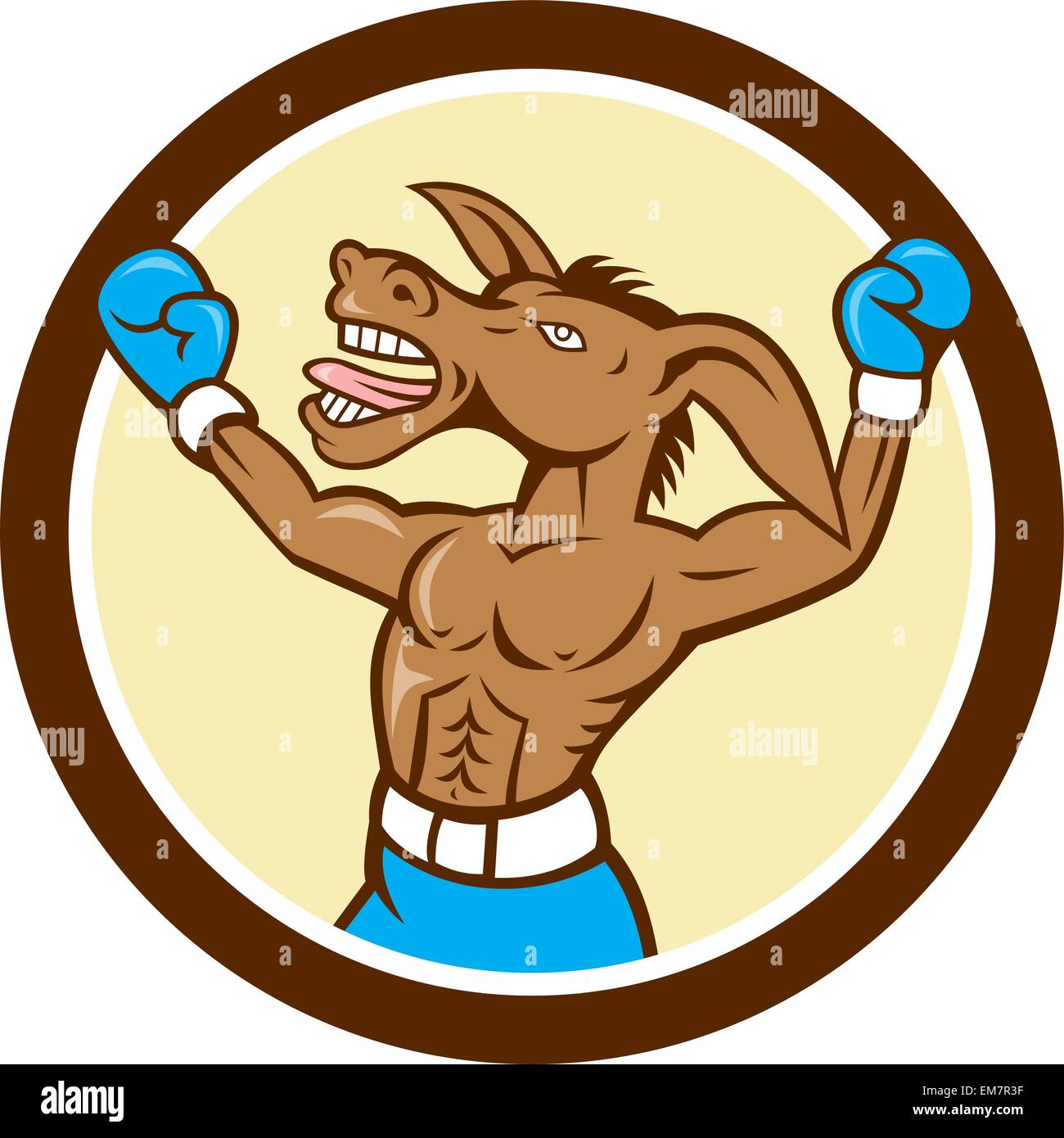 Cartoon boxing victory hi-res stock photography and images - Alamy