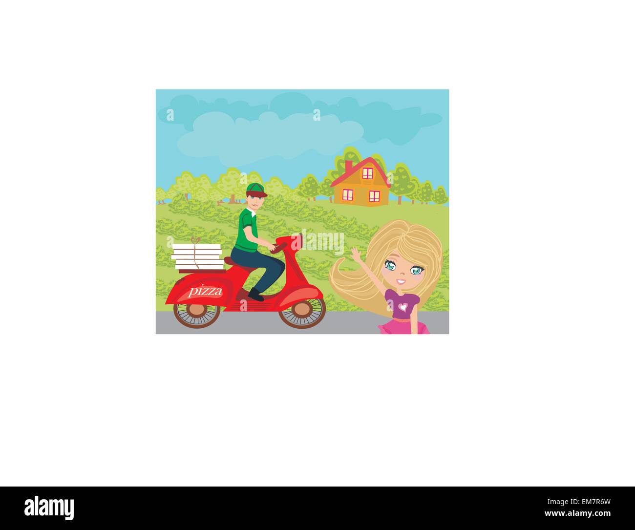 Motorcycle box Stock Vector Images - Alamy