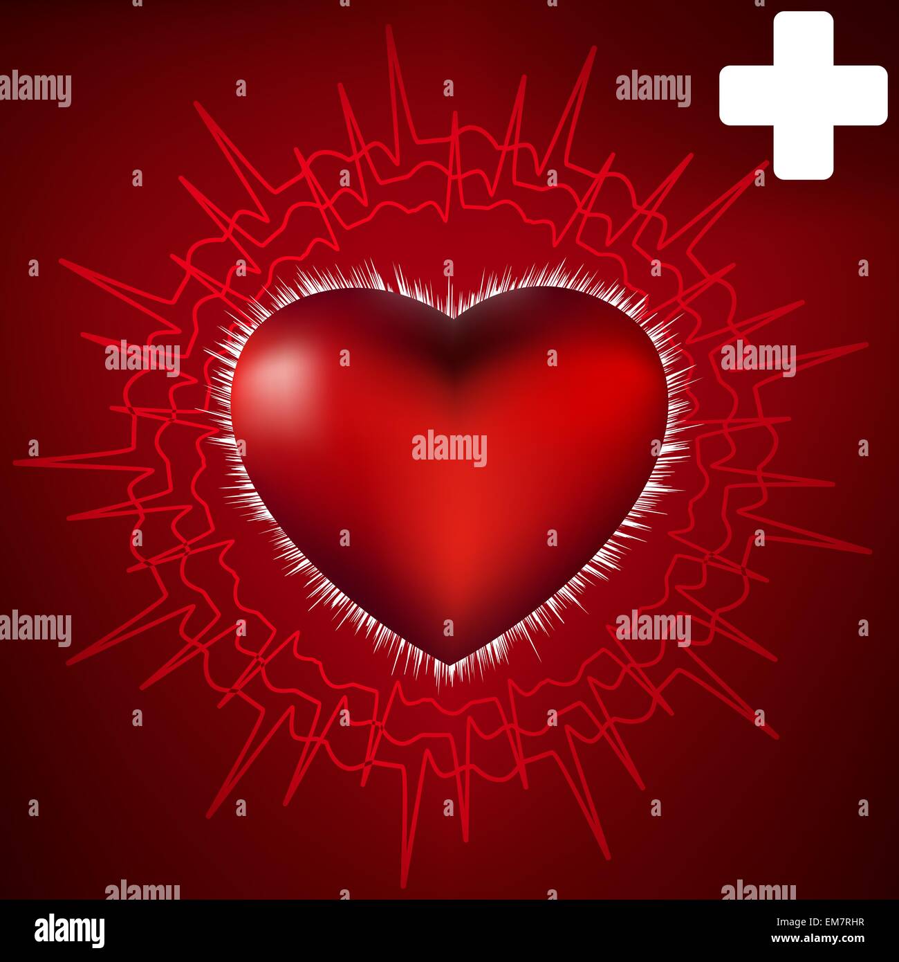 Abstract icon red pain hi-res stock photography and images - Alamy