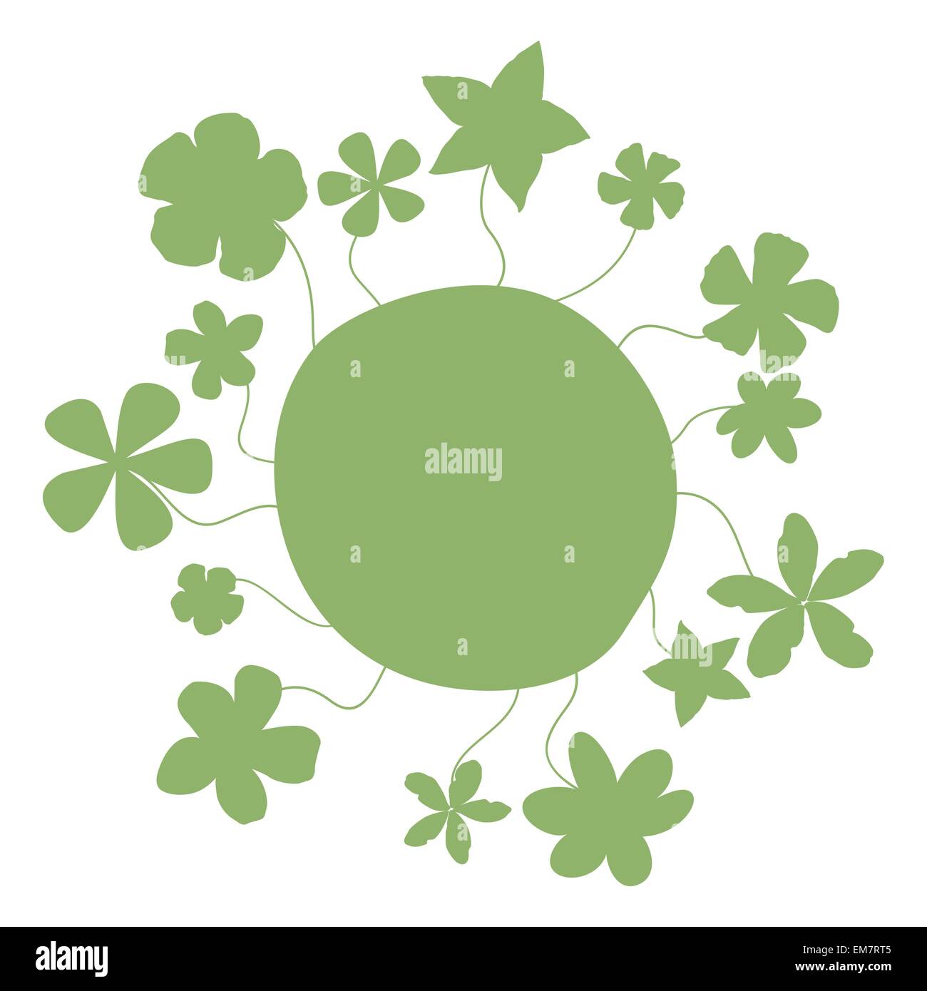 Planet of flowers Stock Vector Image & Art - Alamy