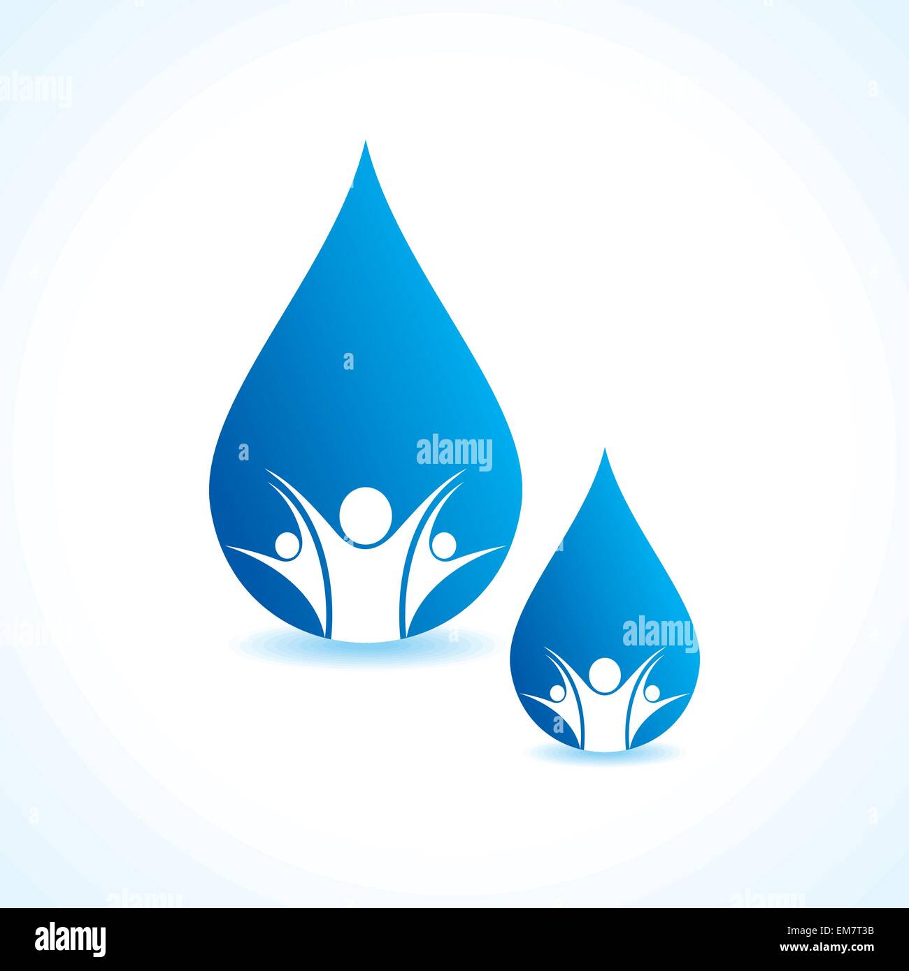 Water drop conservation care Stock Vector Images - Alamy