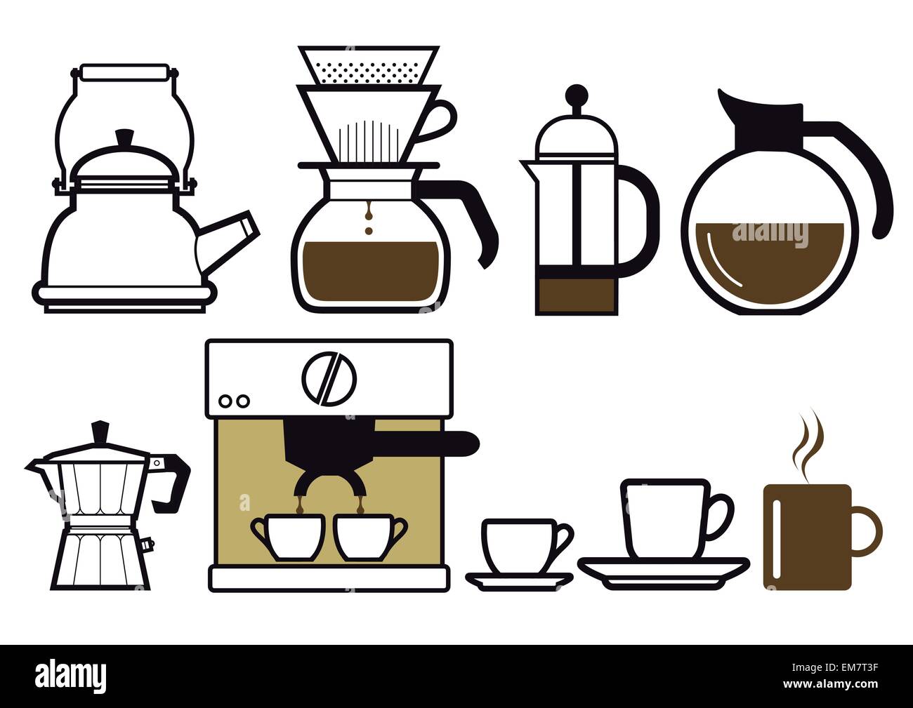 Coffee beans card Stock Vector Images - Alamy