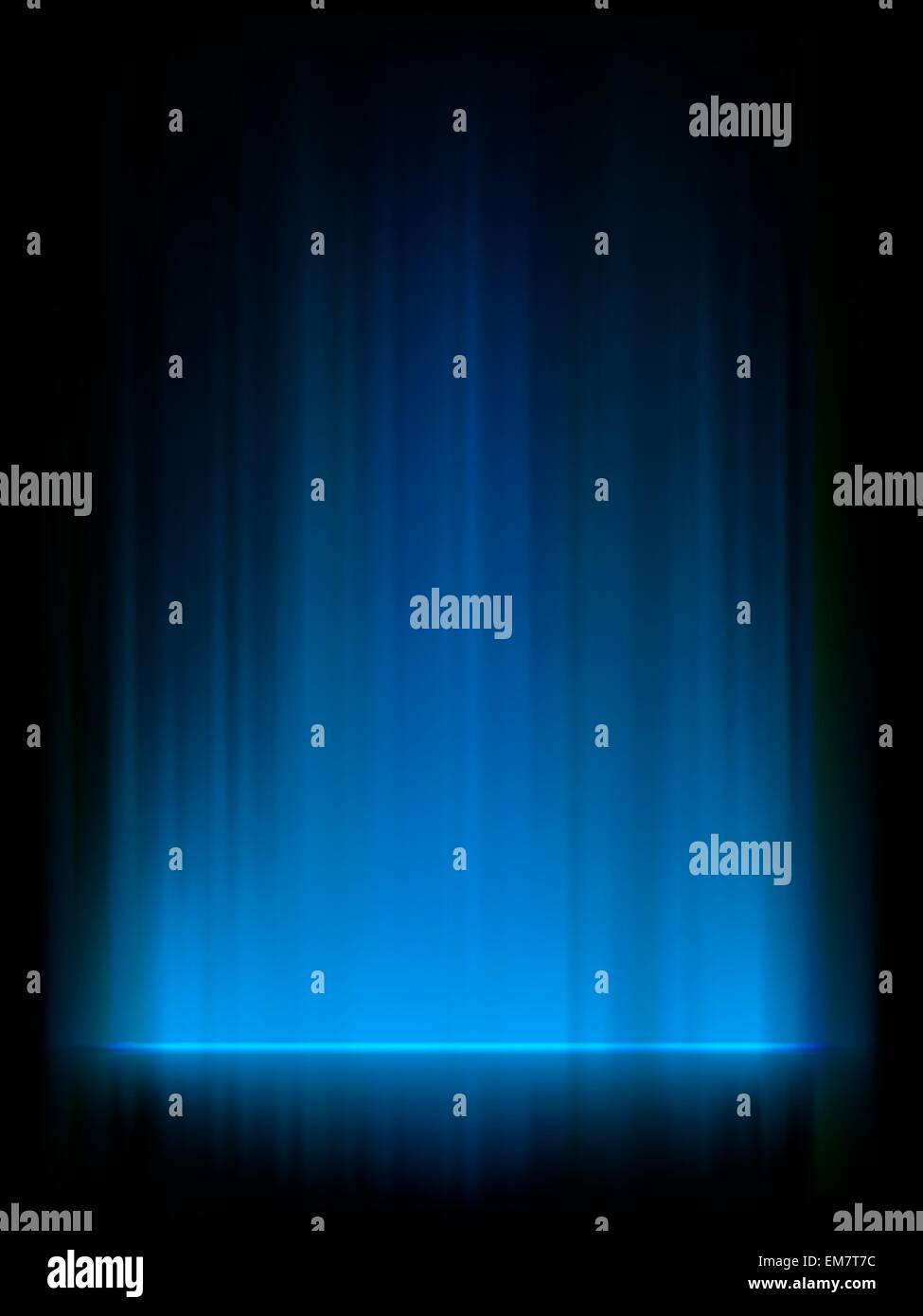 Blue northern lights, aurora borealis. EPS 8 Stock Vector Image & Art ...
