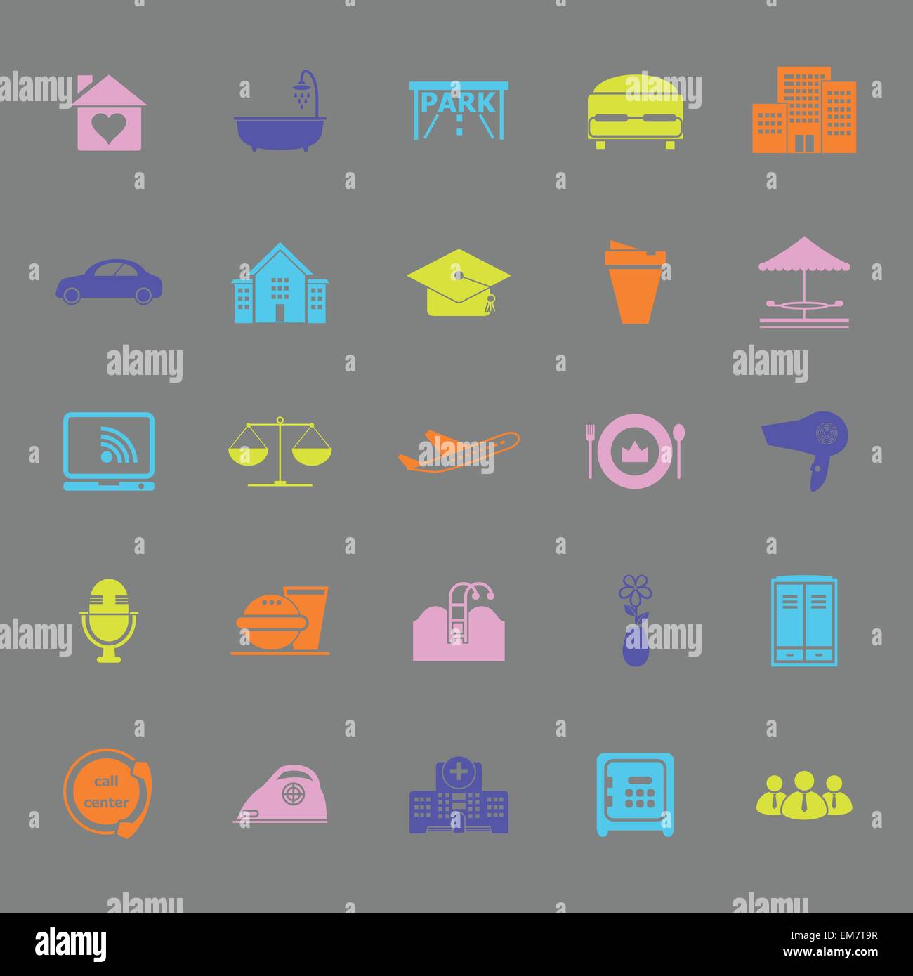 Hospitality background Stock Vector Images - Alamy