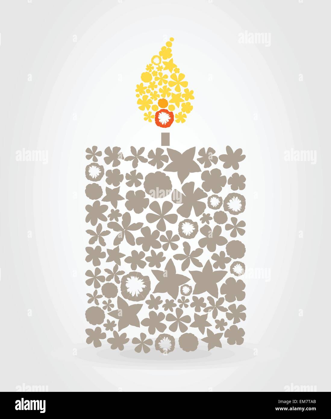 Candle border Stock Vector Images - Alamy
