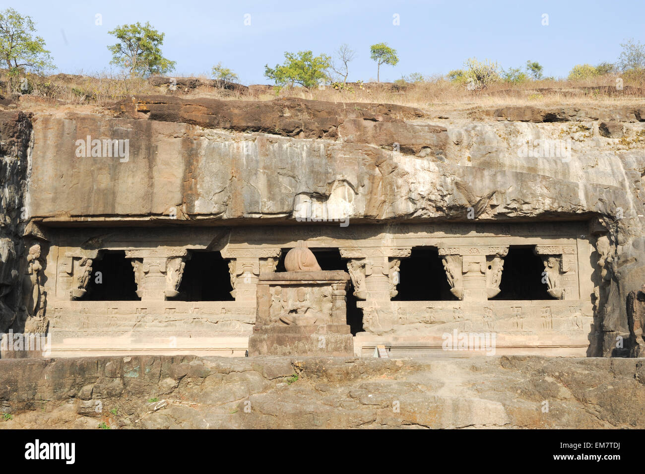 Ellora caves near Aurangabad, Maharashtra state in India Stock Photo ...