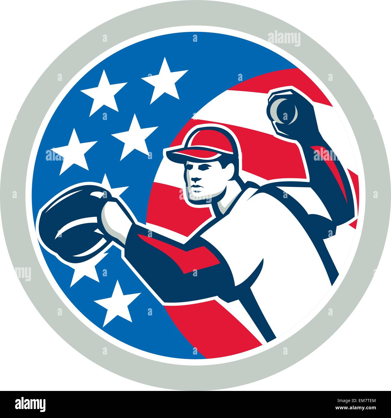 American pitcher Stock Vector Images - Alamy