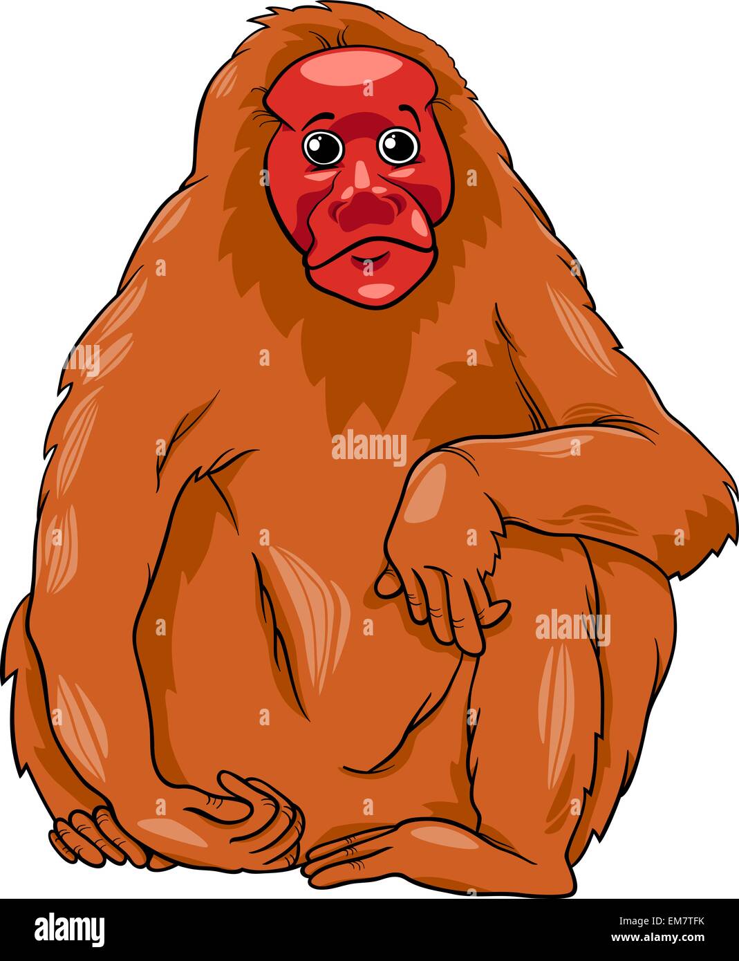 uakari animal cartoon illustration Stock Vector Image & Art - Alamy