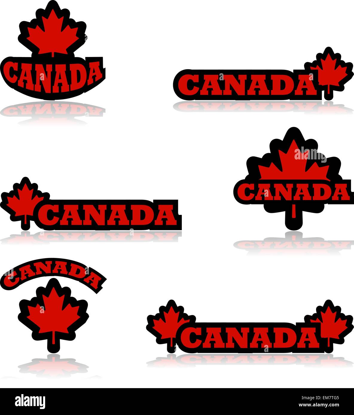 Canada immigration Stock Vector Images - Alamy
