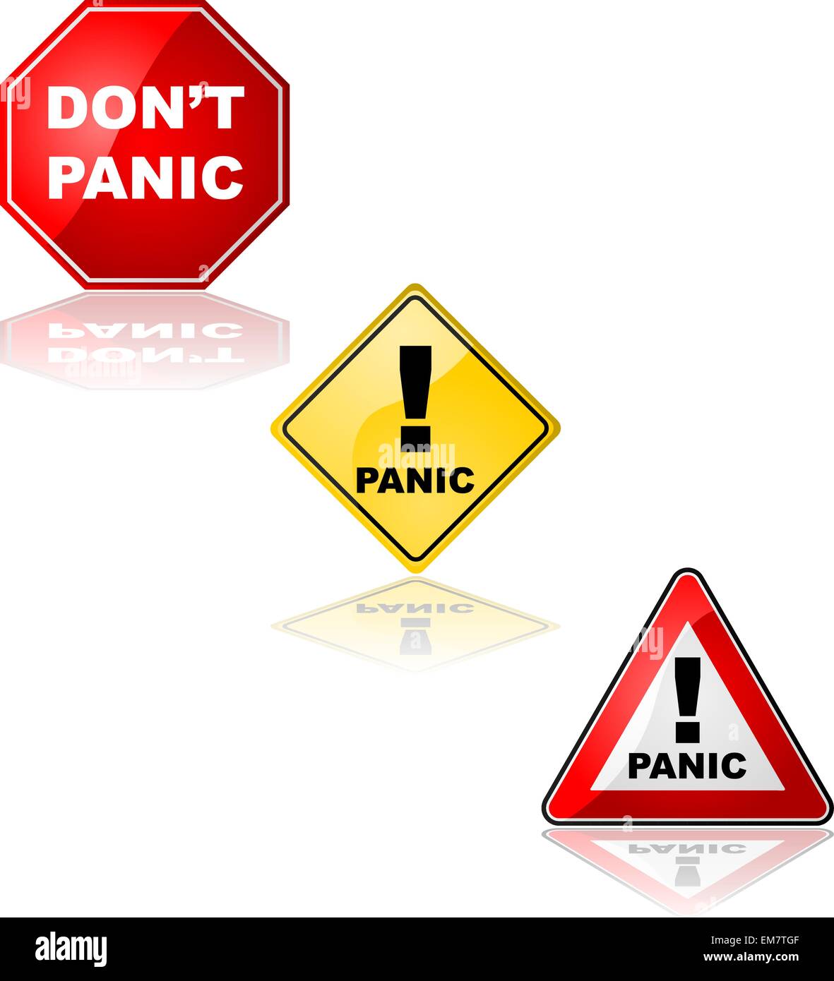 Panic anxiety Stock Vector Images - Alamy