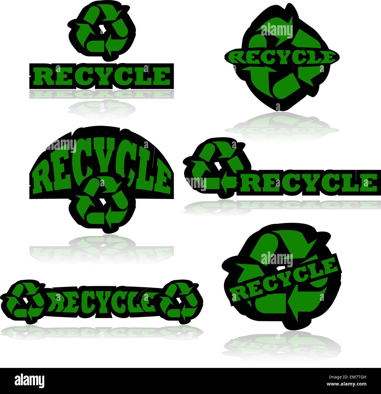 Recycle effort Stock Vector Images - Alamy