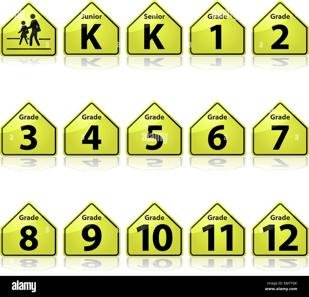 School street signs Stock Vector Images - Alamy