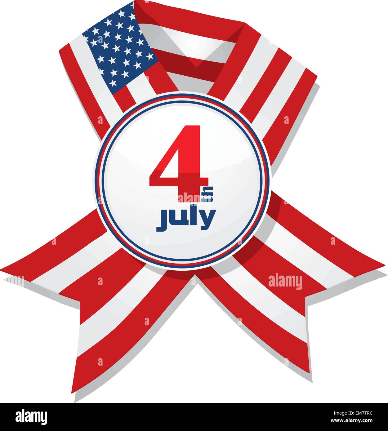 Usa national day badge Stock Vector Images - Alamy